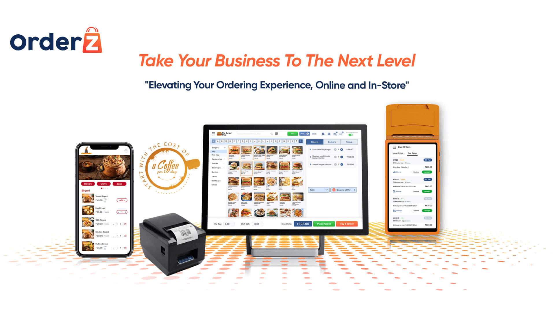 Simply login to launch online store - OrderZ